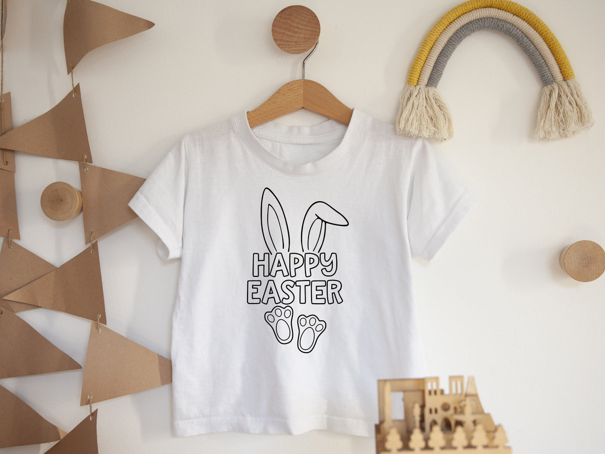 EASTER BUNNY YOUTH BOY COLORING SCREEN PRINT – ToniRenee & Co.